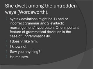 Types of deviation | PPT