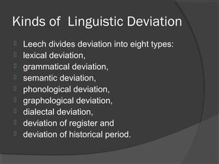 Types of deviation | PPT