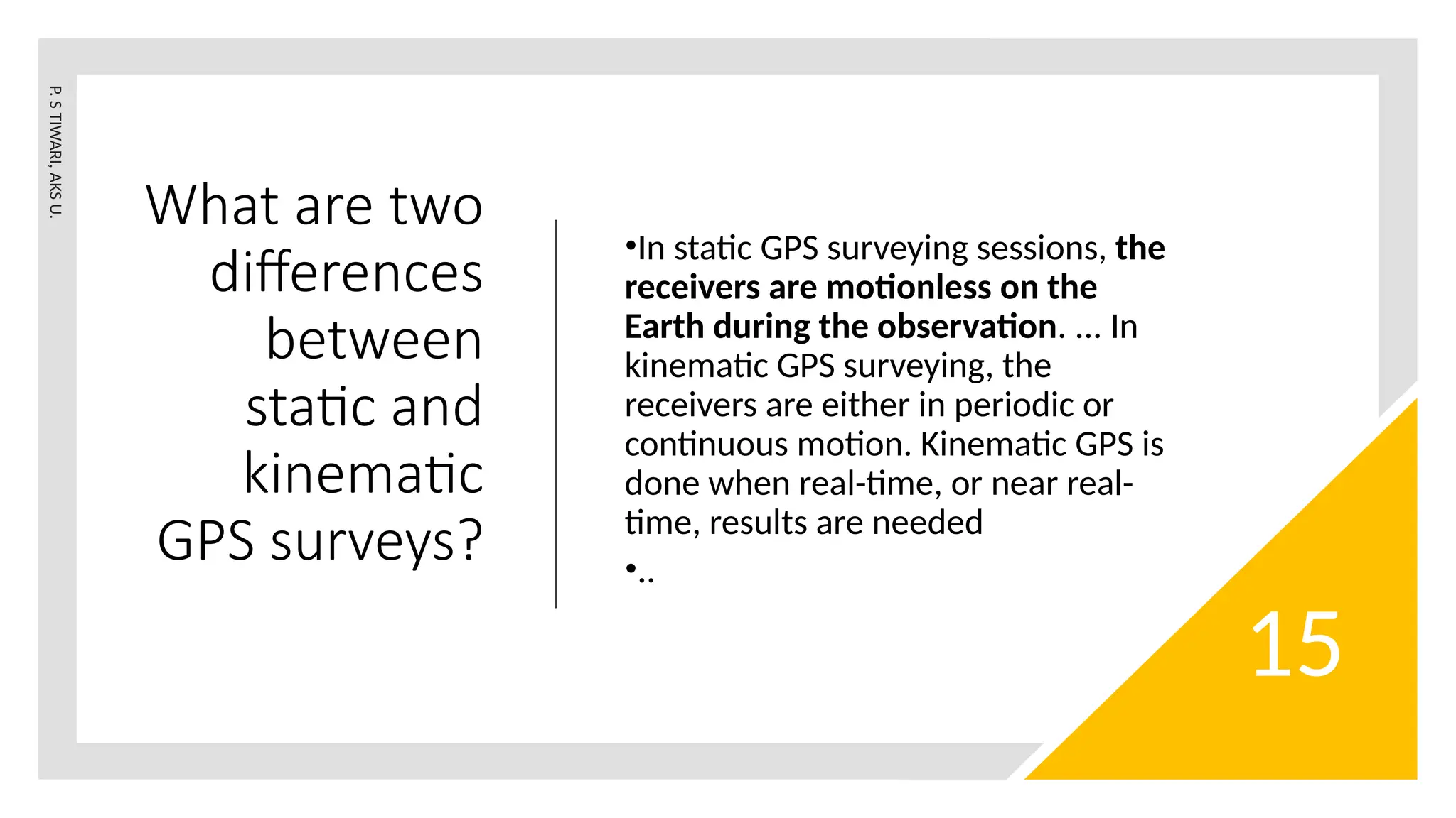 TYPES OF DGPS SURVEY.pptx DGPS IS USED IN MINING . | PPTX