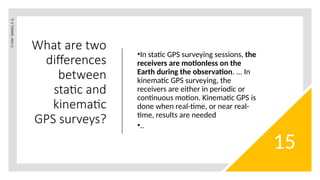 TYPES OF DGPS SURVEY.pptx DGPS IS USED IN MINING . | PPTX