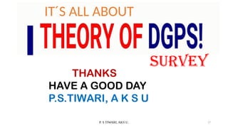 TYPES OF DGPS SURVEY.pptx DGPS IS USED IN MINING . | PPTX