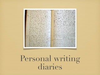 Types Of Diaries | PPT