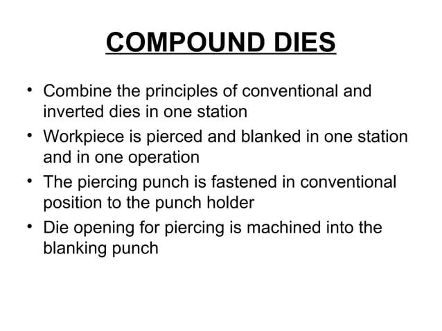 Types of dies | PPT
