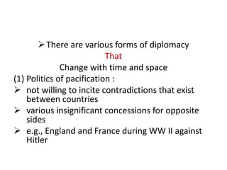 Types of diplomacy | PPTX