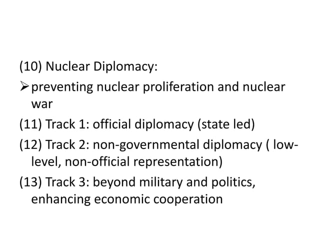Types of diplomacy | PPTX | Politics