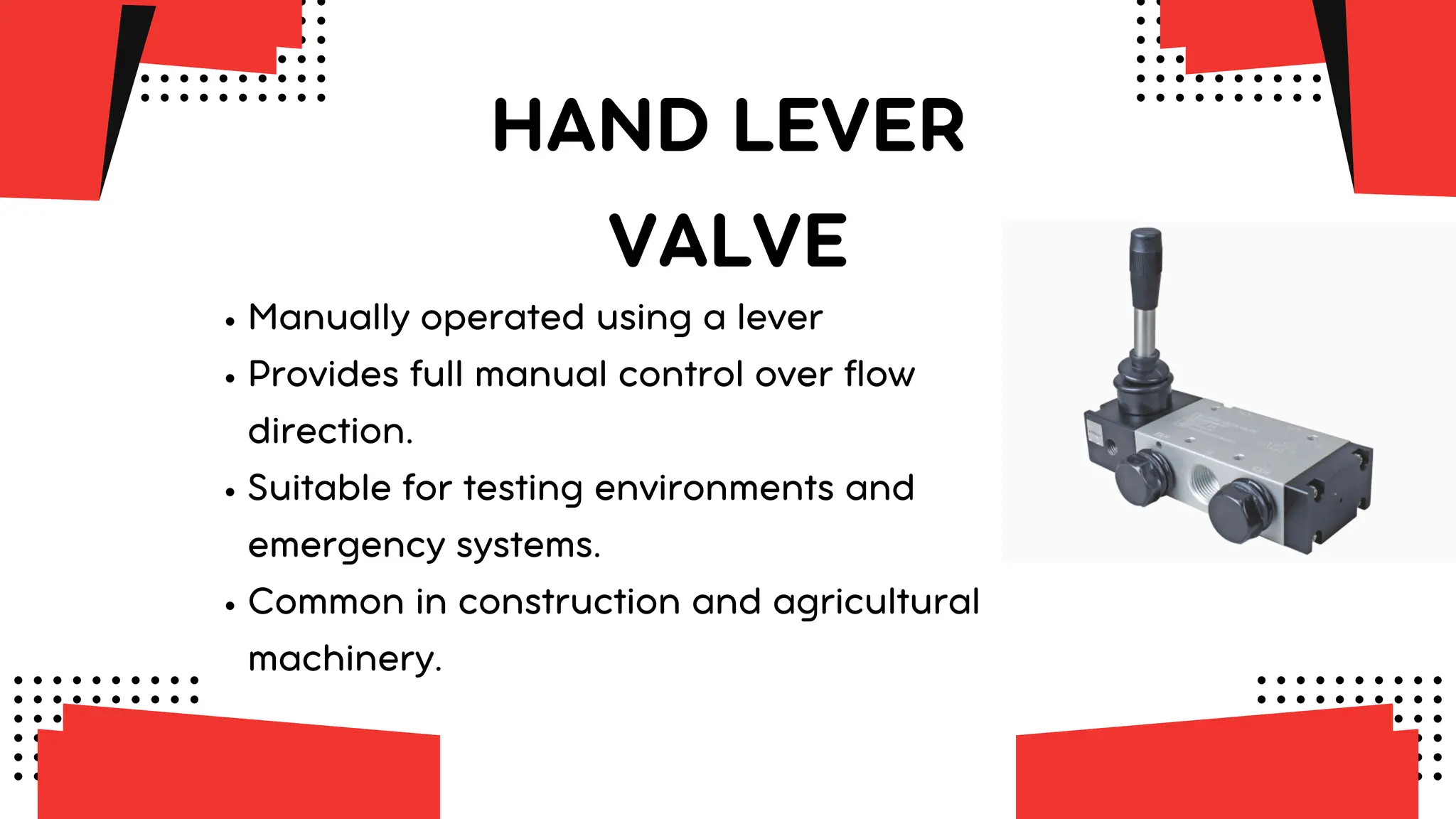 Types of Directional Control Valves and Their Applications | PDF