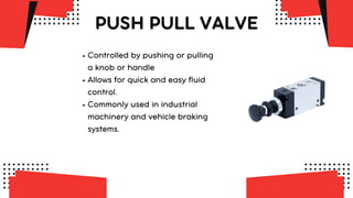 Types of Directional Control Valves and Their Applications | PDF