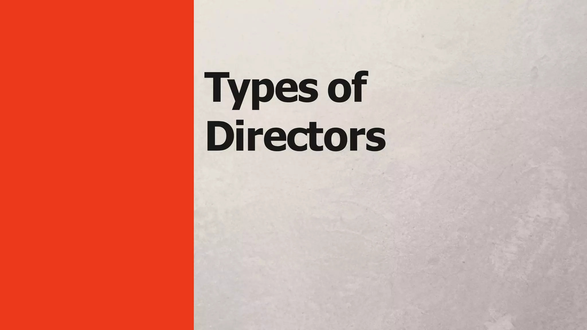 Types of Directors - Mehta & Mehta | PPTX