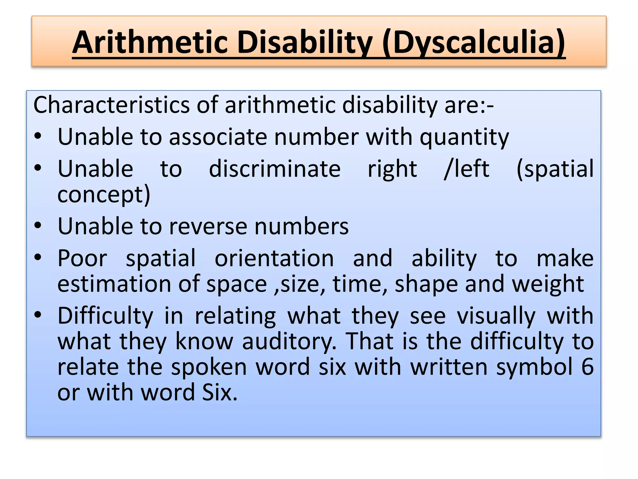 Types of disabilities | PPTX