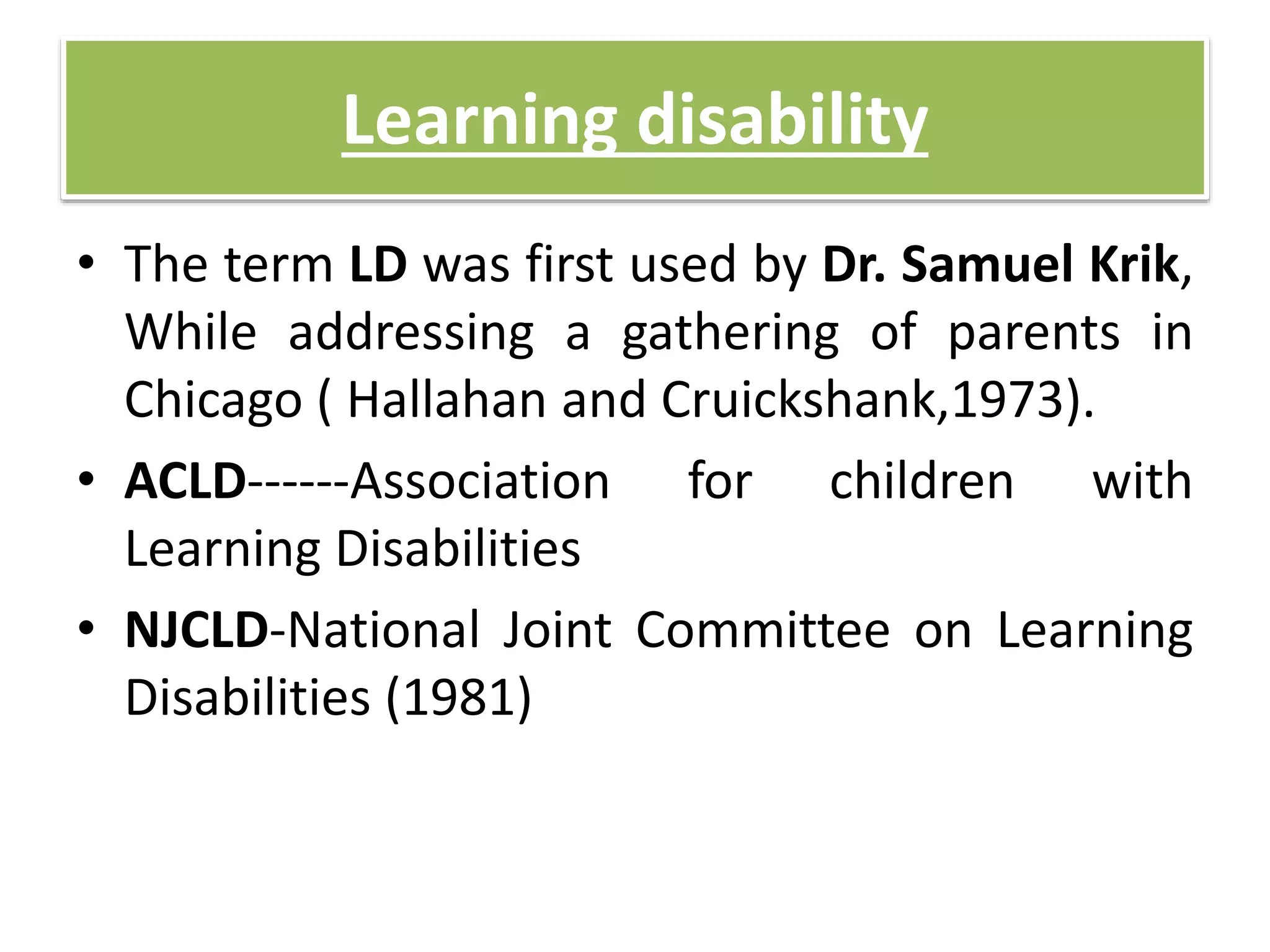 Types of disabilities | PPTX