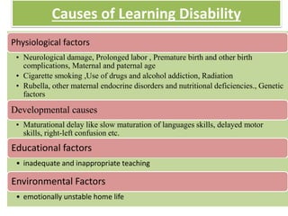 Types of disabilities | PPTX