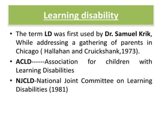 Types of disabilities | PPTX