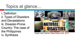Types of disasters | PPTX