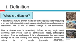 Types of disasters | PPTX