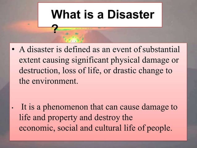 Types of Disasters | PPTX