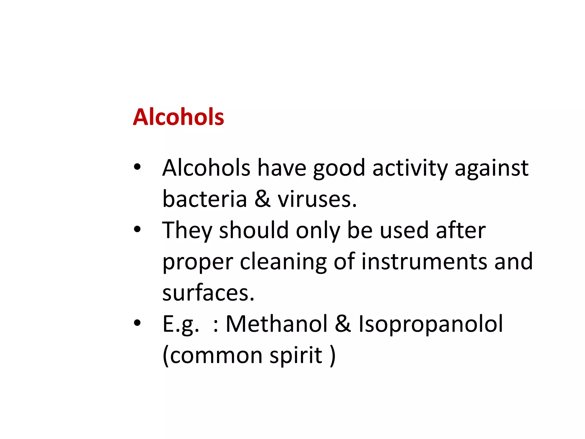 Types of disinfectants | PPT