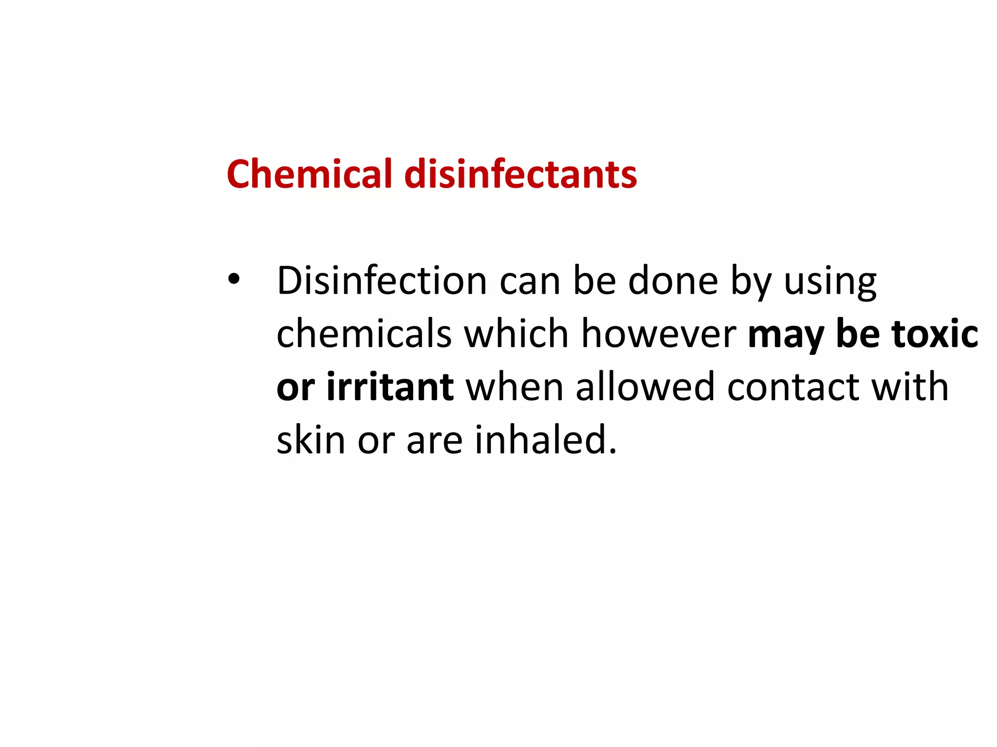 Types of disinfectants | PPT