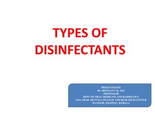 Types of disinfectants | PPT