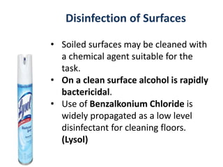 Types of disinfectants | PPT