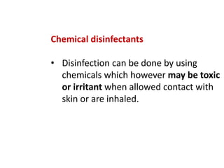 Types of disinfectants | PPT