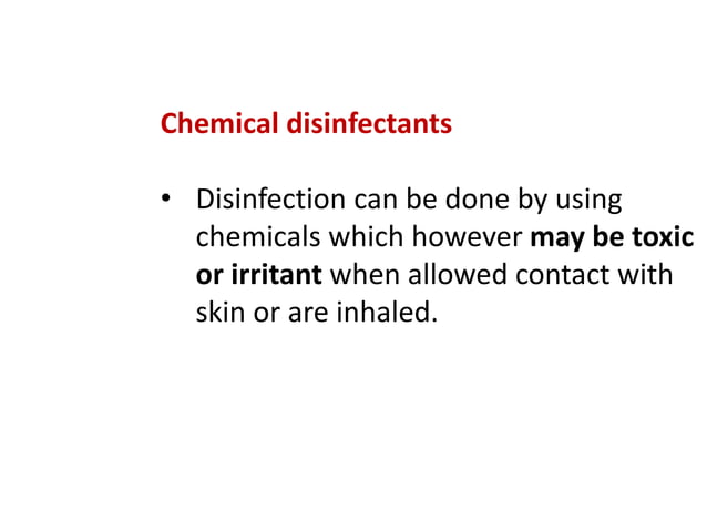 Types of disinfectants | PPT