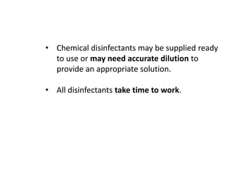 Types of disinfectants | PPT
