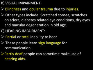 Types of dissabilities | PPT
