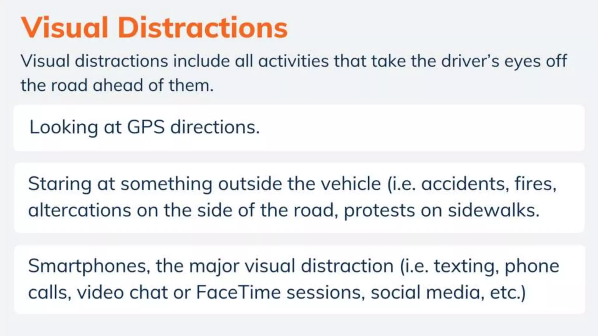Types of Distracted Driving | PPTX