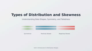 Types+of+Distribution+and+Skewness lecture | PDF