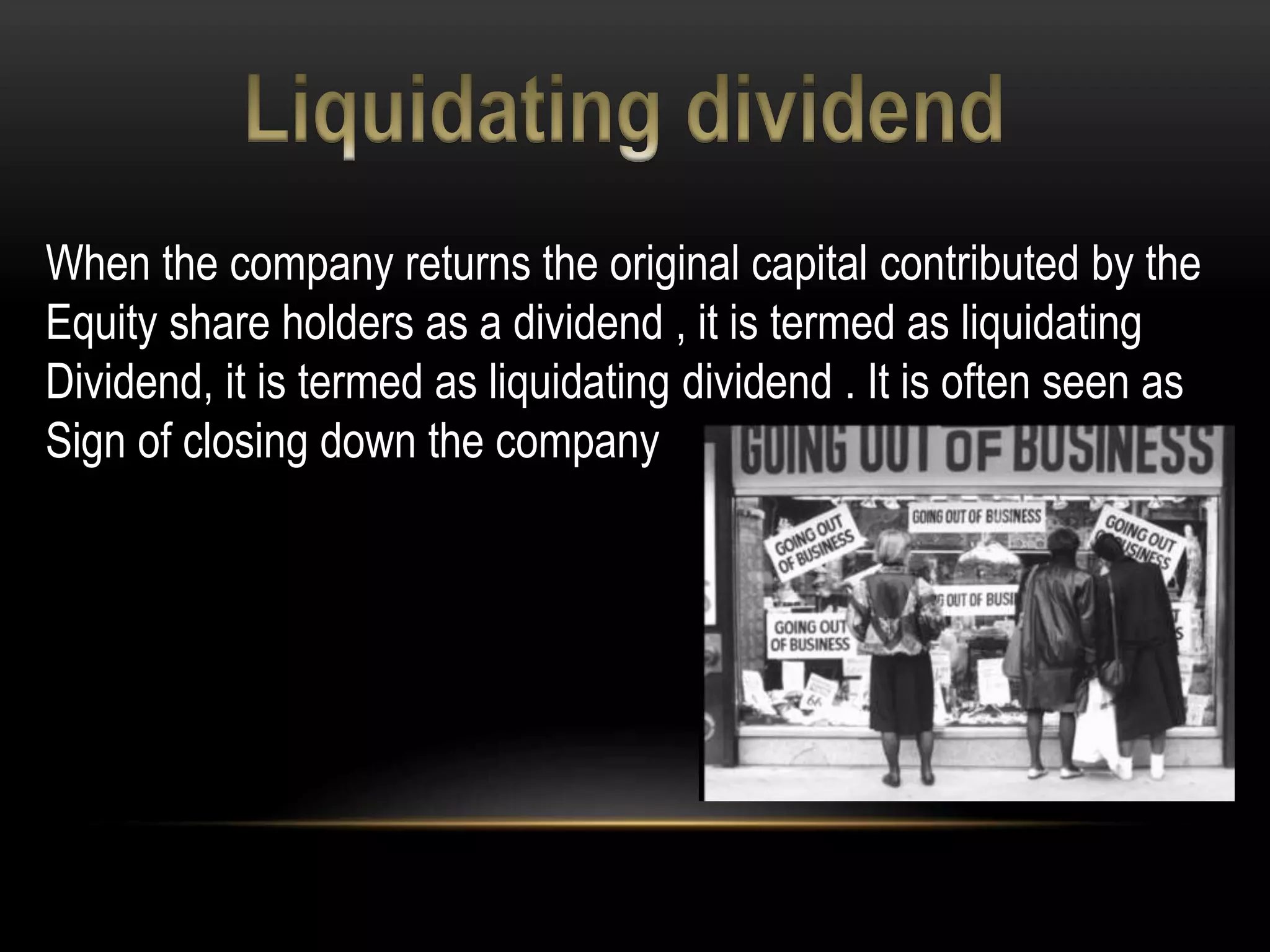 Types and forms of dividend | PPTX