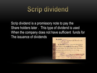 Types and forms of dividend | PPTX