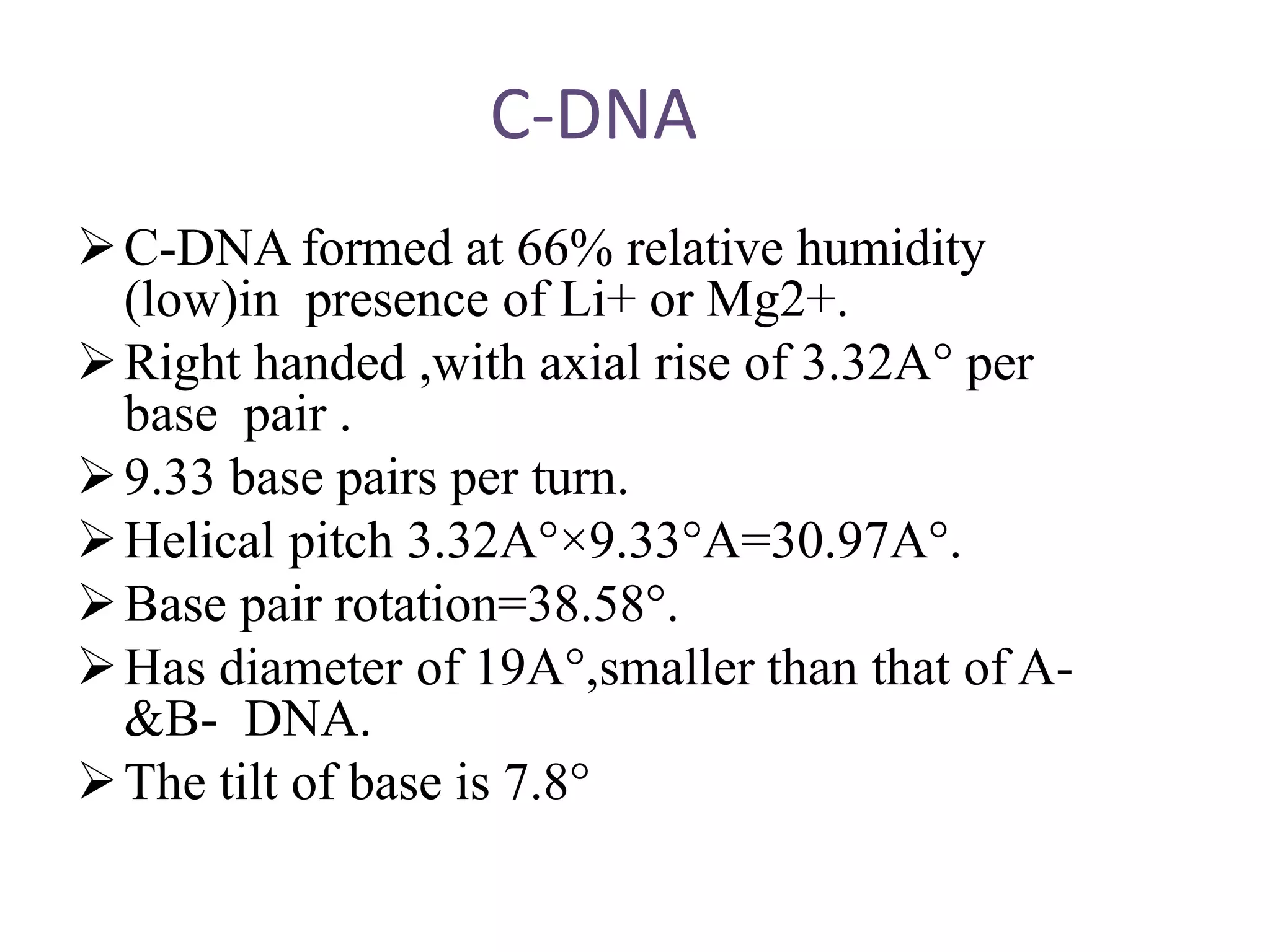 Types of DNA and RNA and their importance | PPTX