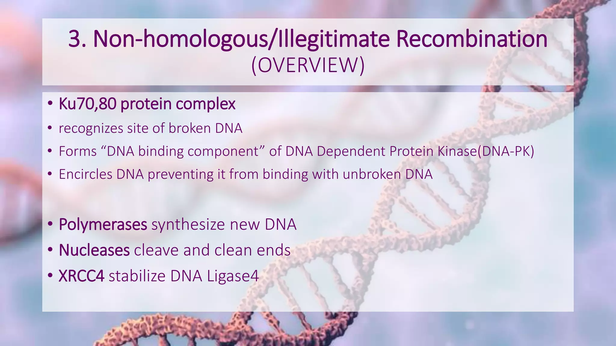 Types of dna recombination | PPTX