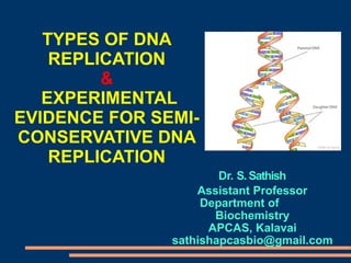 TYPES OF DNA REPLICATION & SEMI-CONSERVATIVE REPLICATION EE.pptx