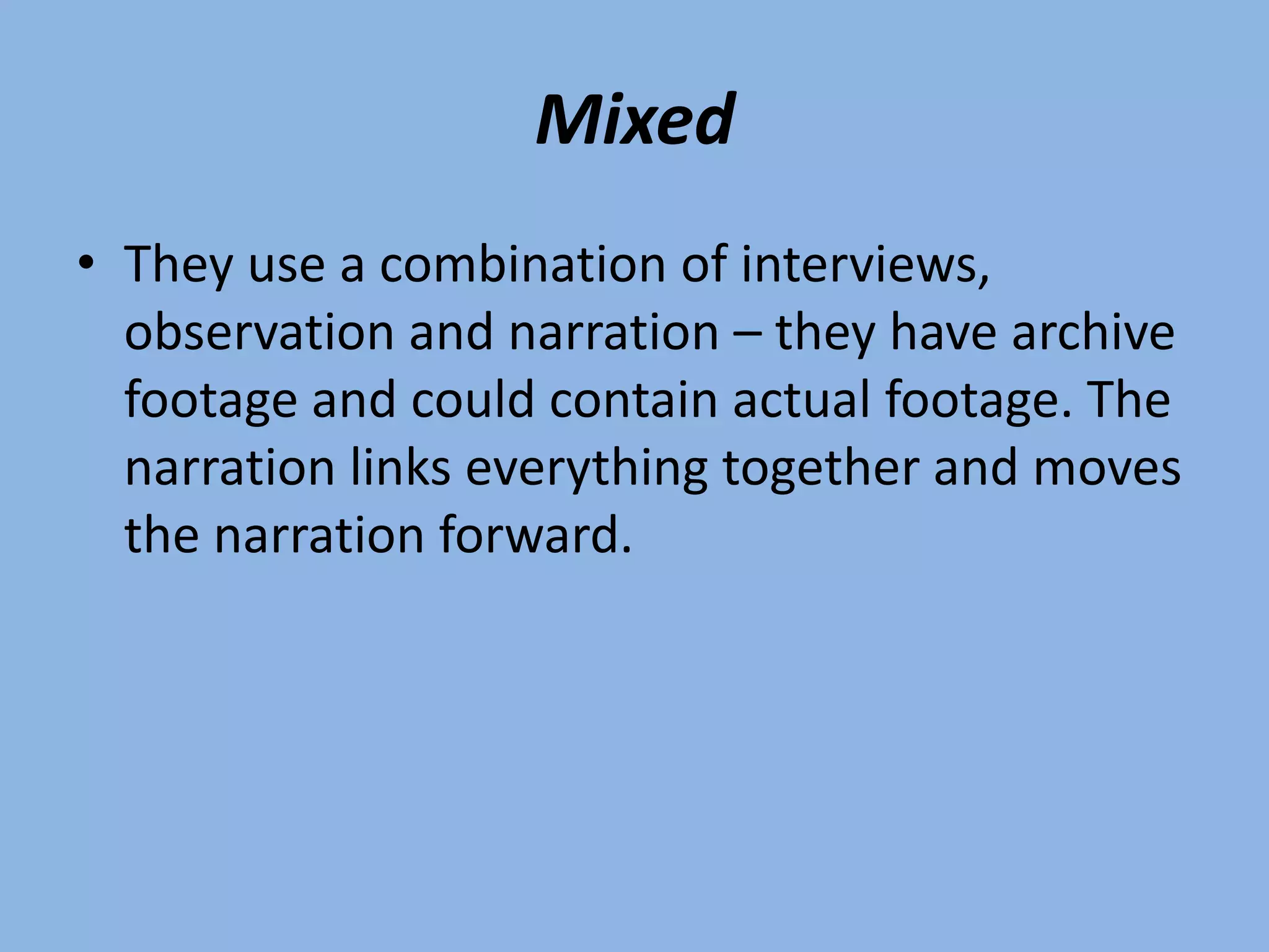 Types of documentaries | PPTX