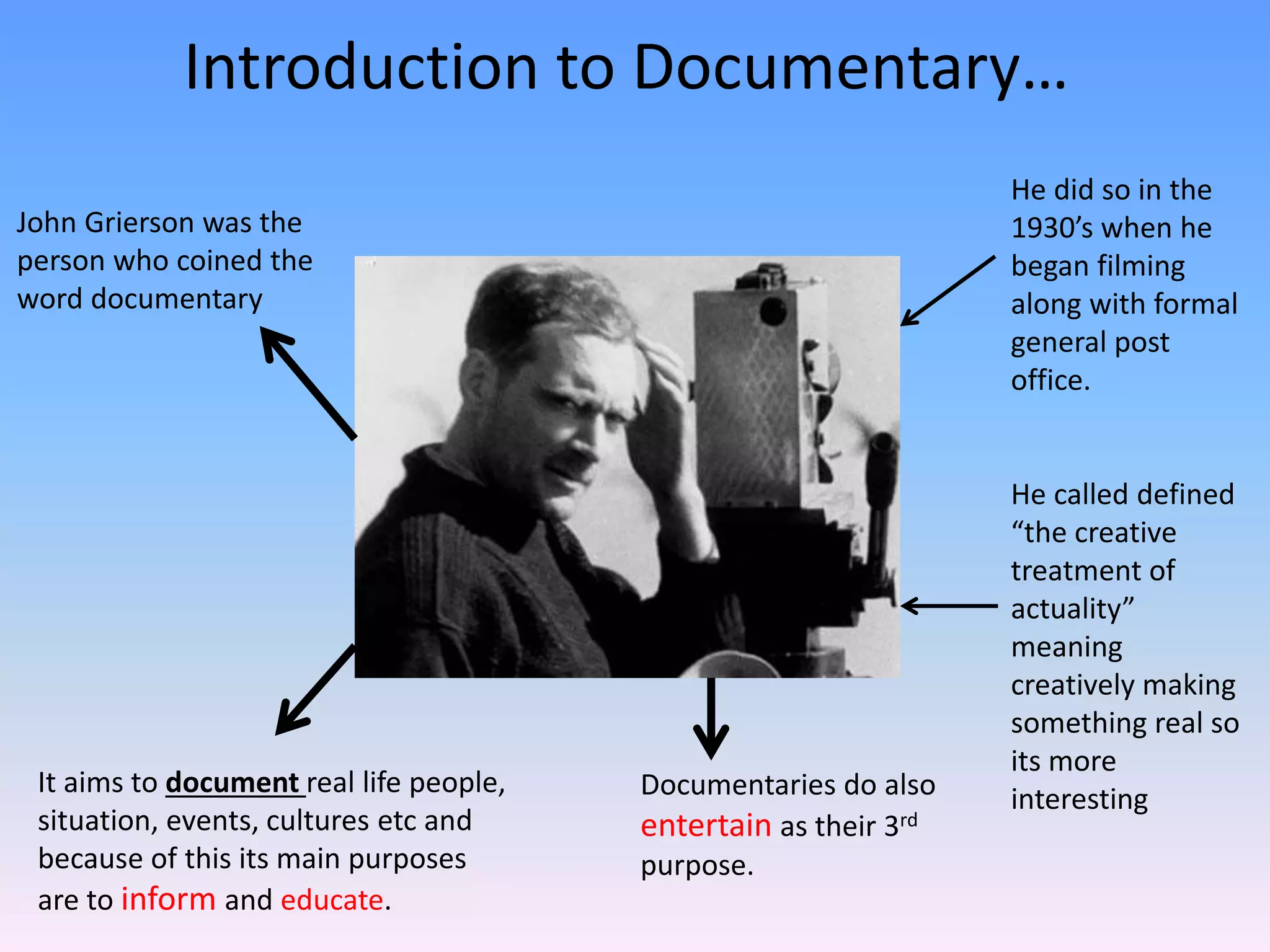 Types of documentaries | PPTX