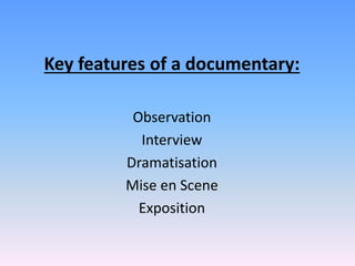 Types of documentaries | PPTX