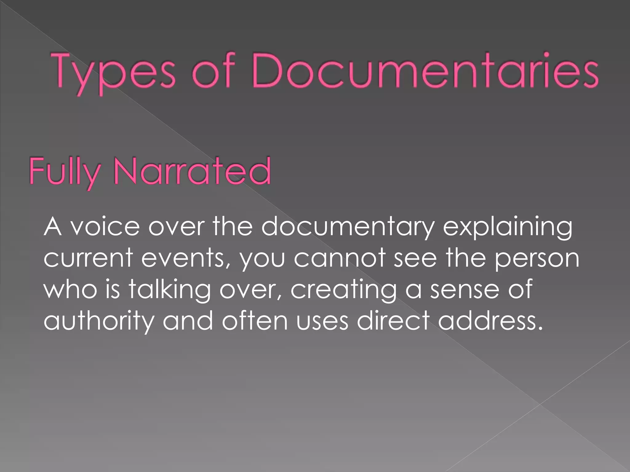Types of documentaries 2 | PPTX