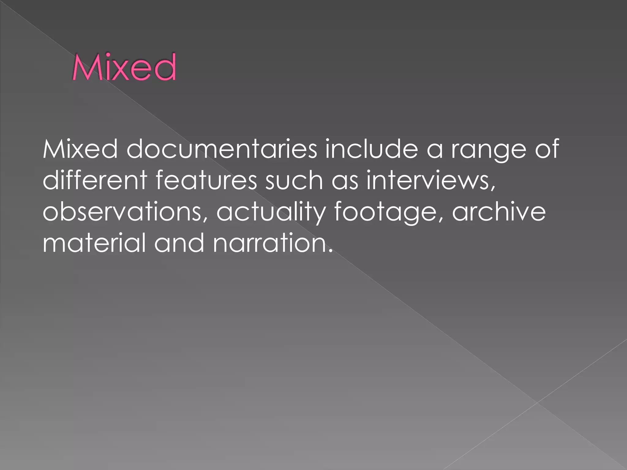 Types of documentaries 2 | PPTX