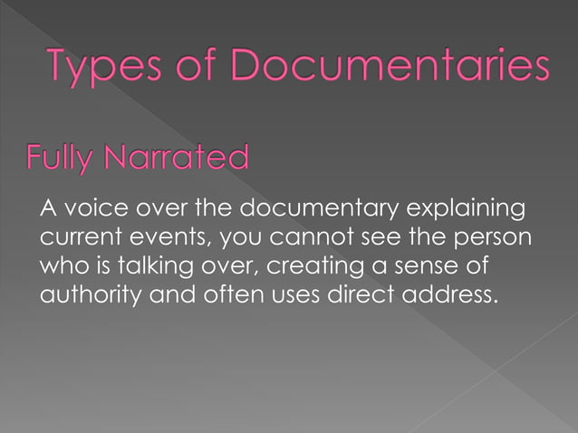 Types of documentaries 2 | PPT