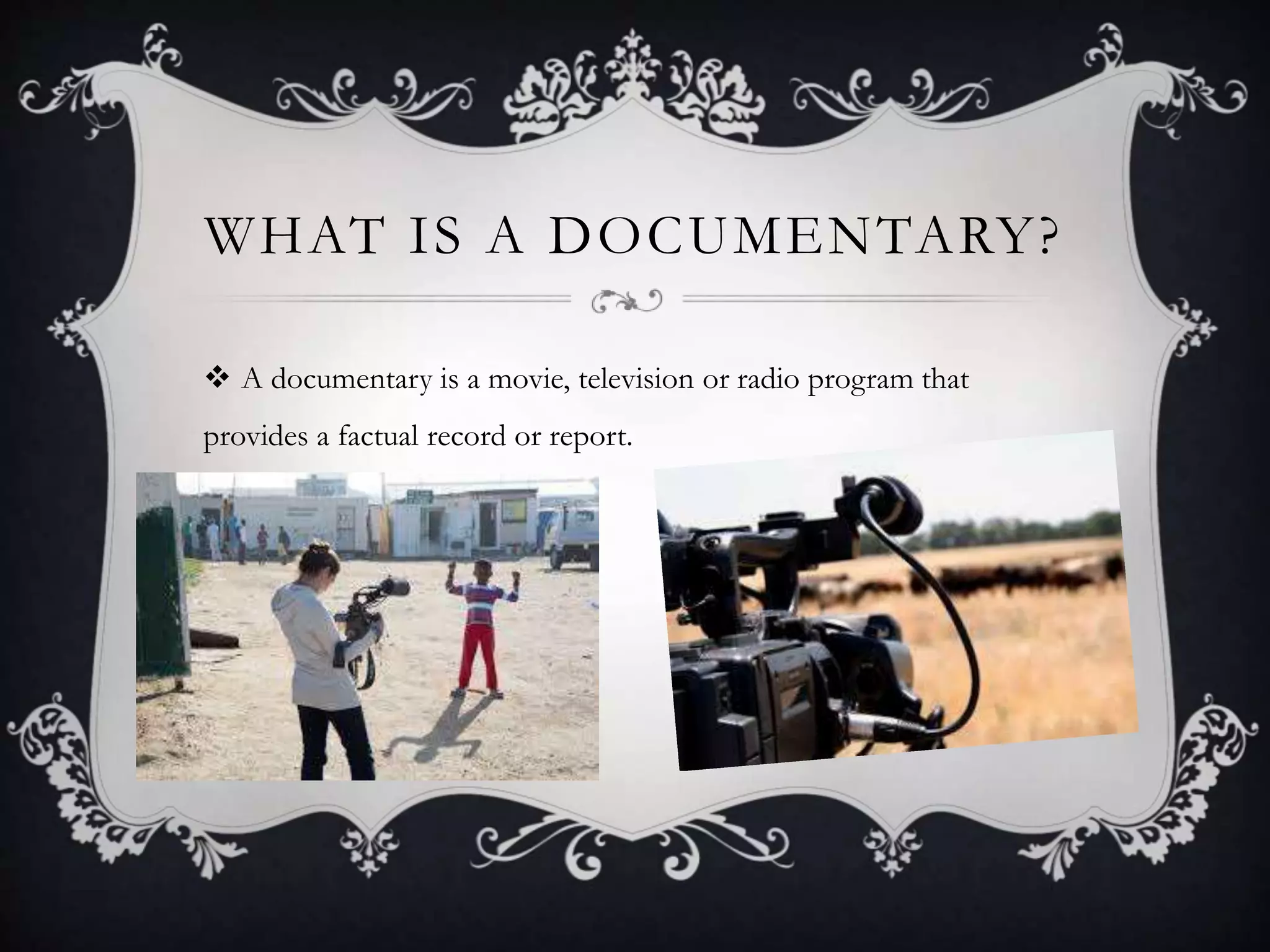 Types of documentaries | PPTX
