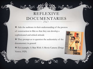 Types of documentaries | PPTX