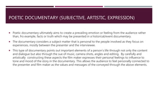 Types of documentaries | PPTX
