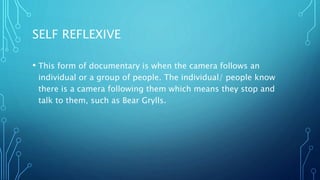 Types of documentaries | PPTX | Documentary | Genres