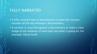 Types of documentaries | PPTX | Documentary | Genres