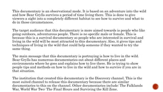 Types of documentaries | PPTX
