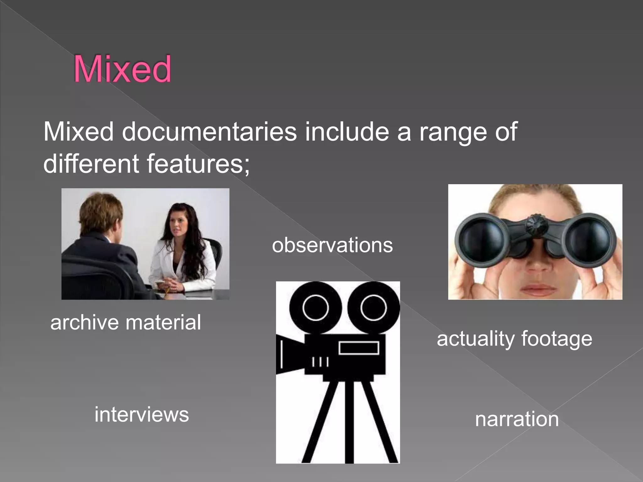 Different types of documentaries | PPTX