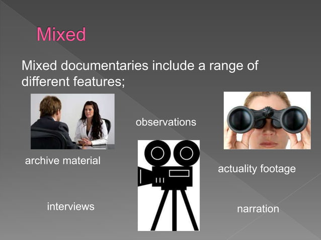 Different types of documentaries | PPTX
