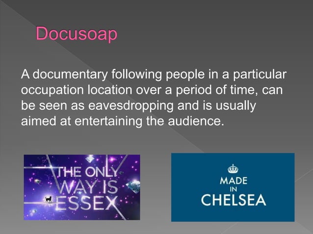 Different types of documentaries | PPTX