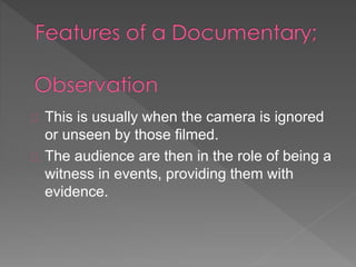 Different types of documentaries | PPTX